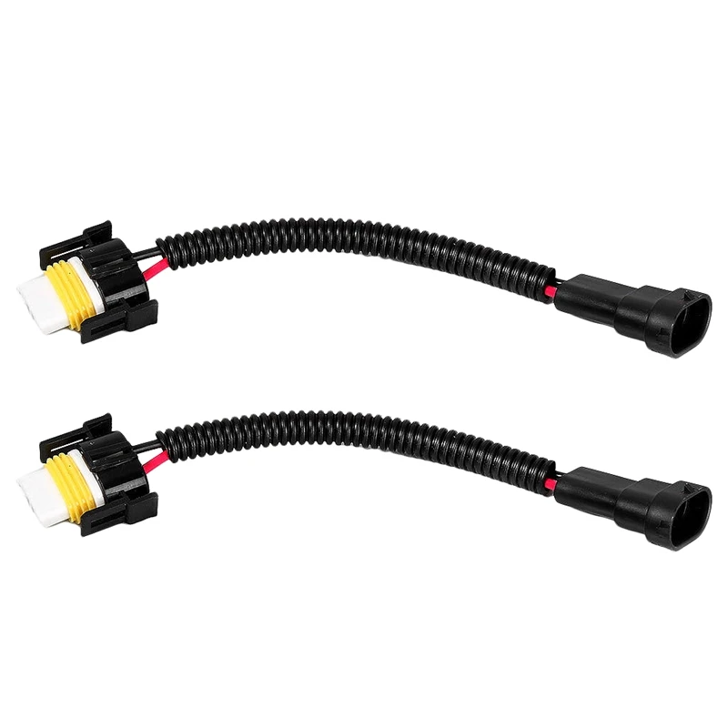 (2) H11 H8 Heavy Duty Ceramic Wiring Harness Sockets for Headlights or ...