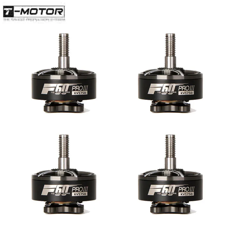 1/2 /4 PCS T motor F60 PRO III 1750KV 5 6S Brushless Motor CW Thread ...