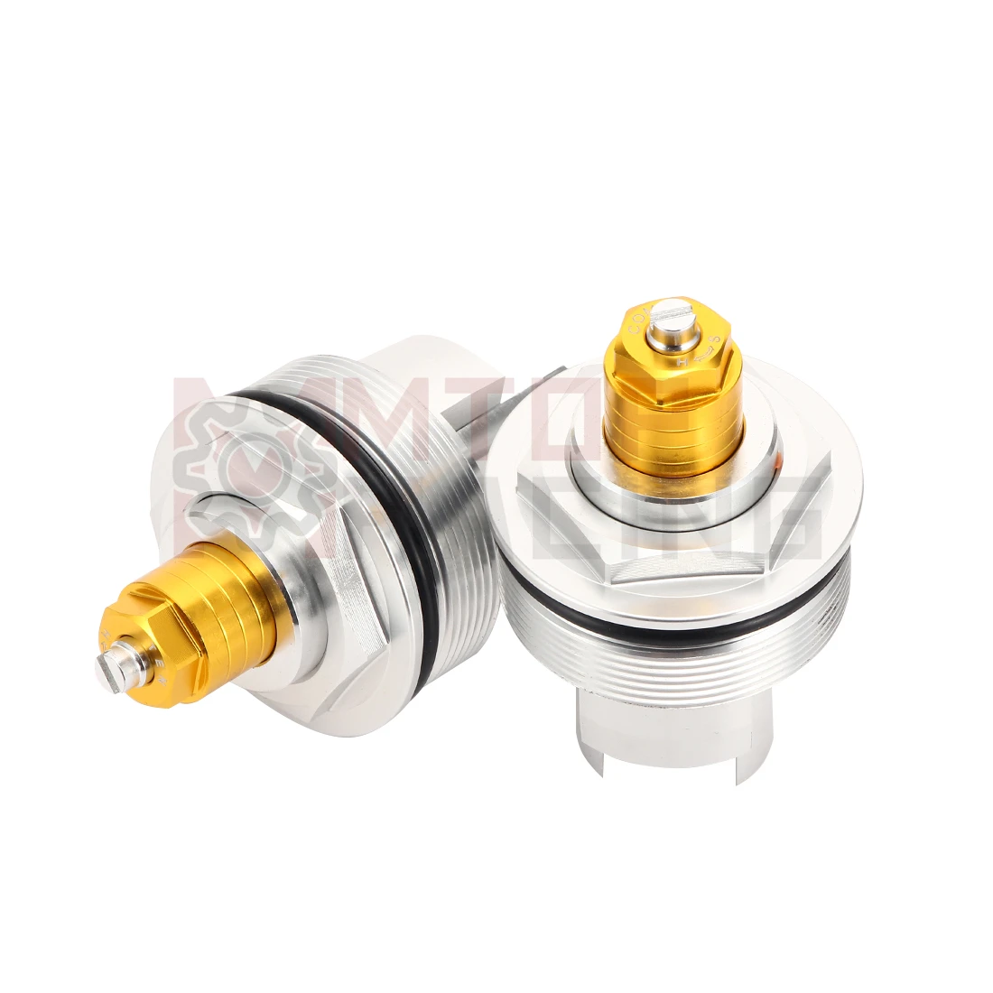 Motocicleta Preload Fork Caps para Yamaha, parafusos garfo ajustáveis ...