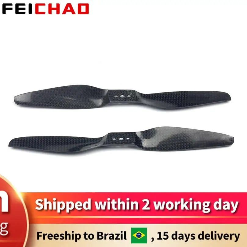 1 Pair 9055 1055 1155 1255 1355 1455 1555 3K Carbon Fiber Propellers CW ...