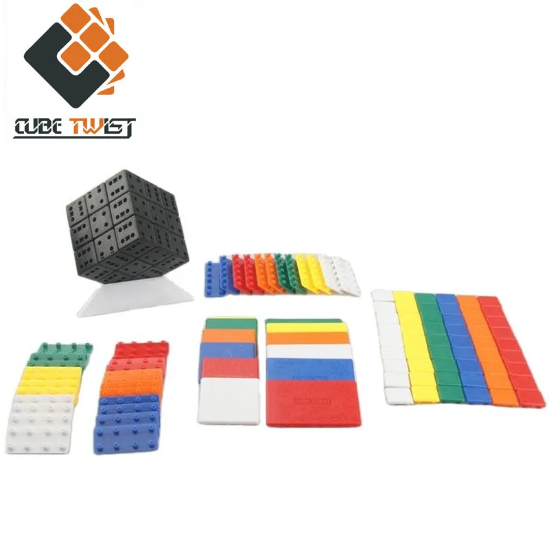 CubeTwist DIY Bandaged 3x3x3 Magic Cube Black Body with Plastic Kit ...