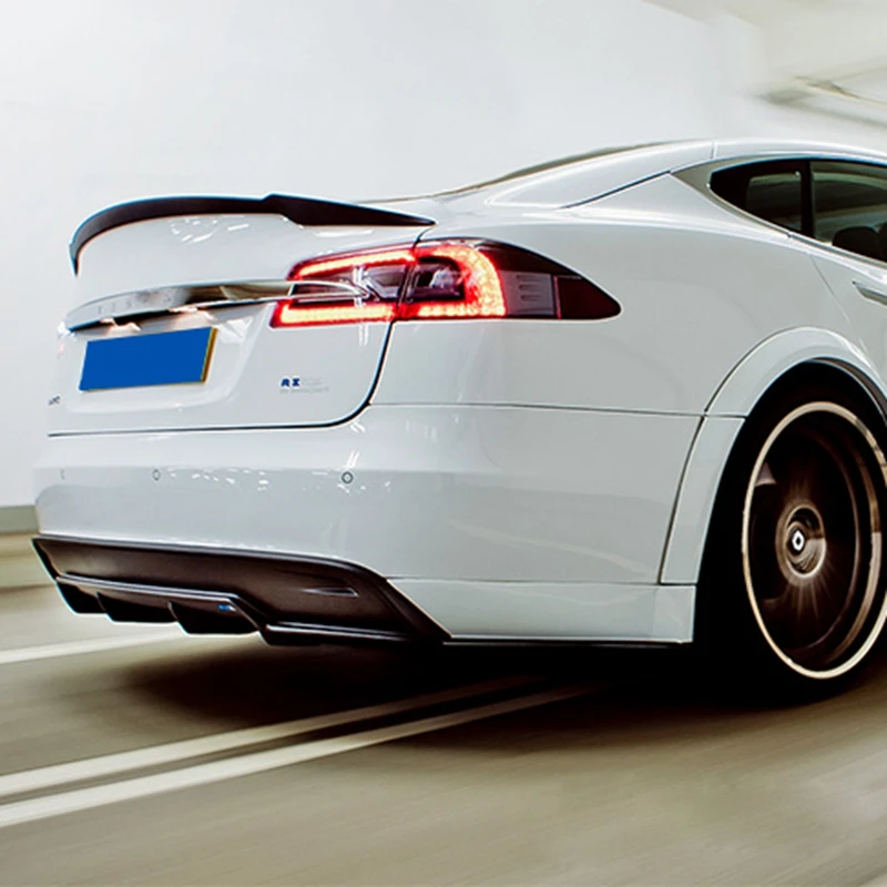 For Tesla Model S 2015-2017 Rear Wing Spoiler, Trunk Boot Wings ...
