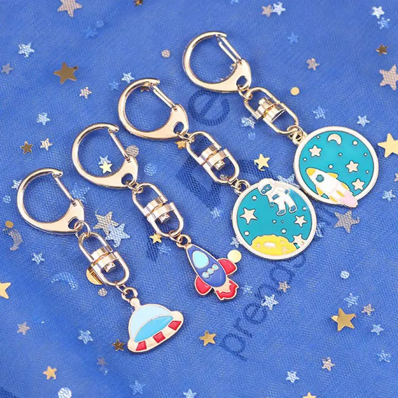 Astronaut Key Chains Space Travel Collection Keychain Planet Star ...