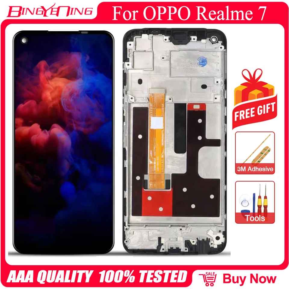 Original-For-OPPO-Realme-7-RMX2155-LCD-Display-Screen-Touch-Digitizer ...