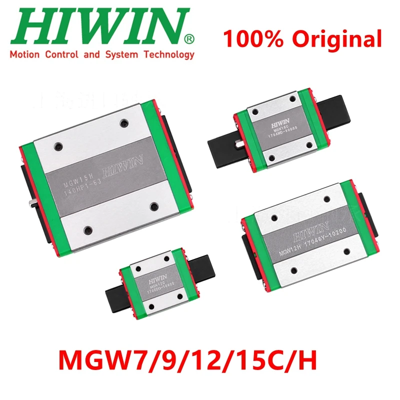 Original Hiwin Linear Block Carriage Mgw7c Mgw9c Mgw12c Mgw15c Mgw7h ...
