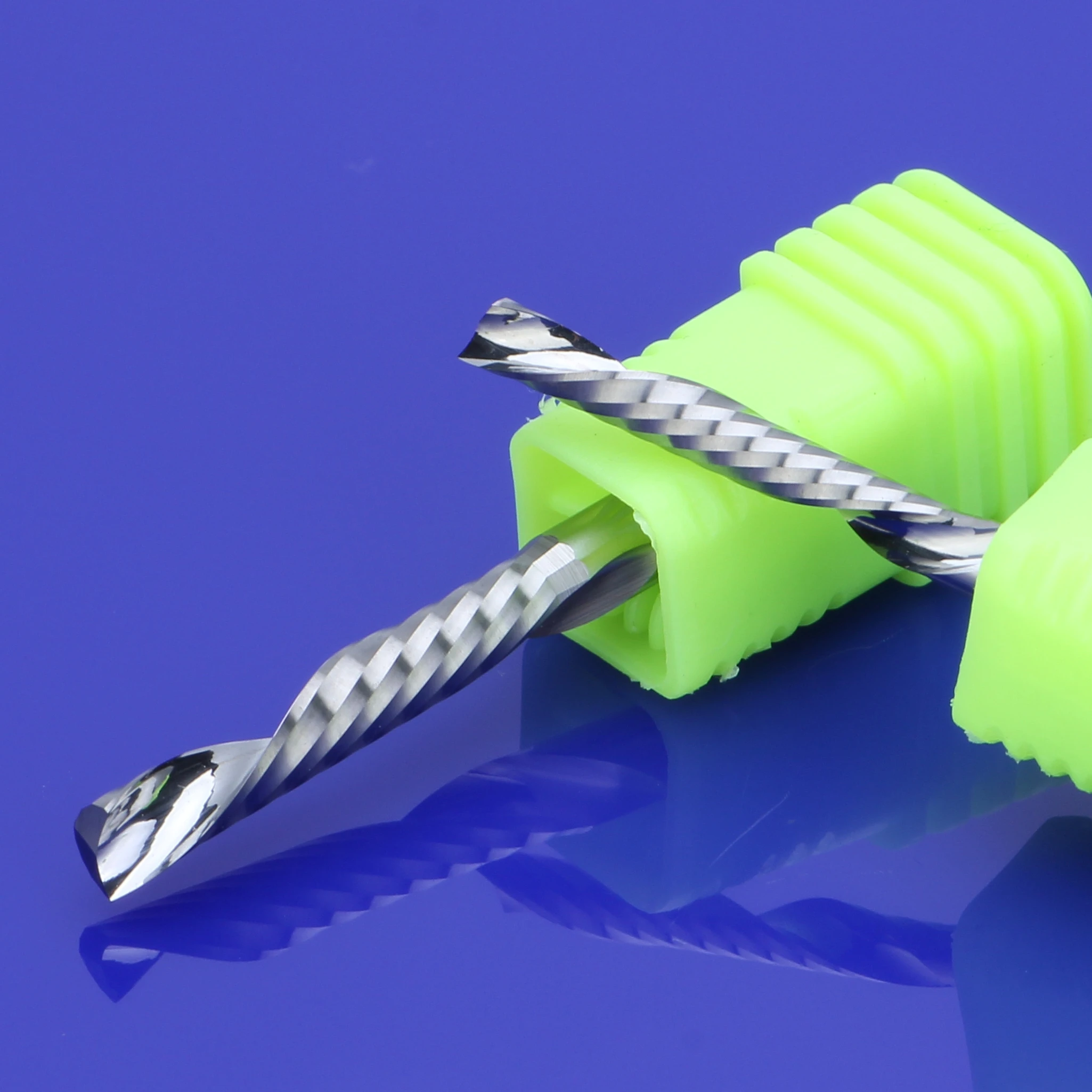 50pcs 3.175/4/5/6/8mm Aaa Left Spiral Milling Cutter Down Cut One Flute ...