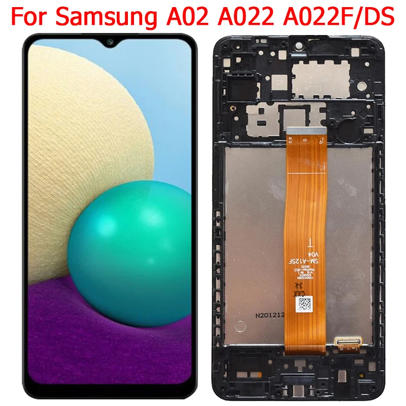 Original-For-Samsung-Galaxy-A02-Display-With-Frame-6-5-SM-A022F-A022G ...