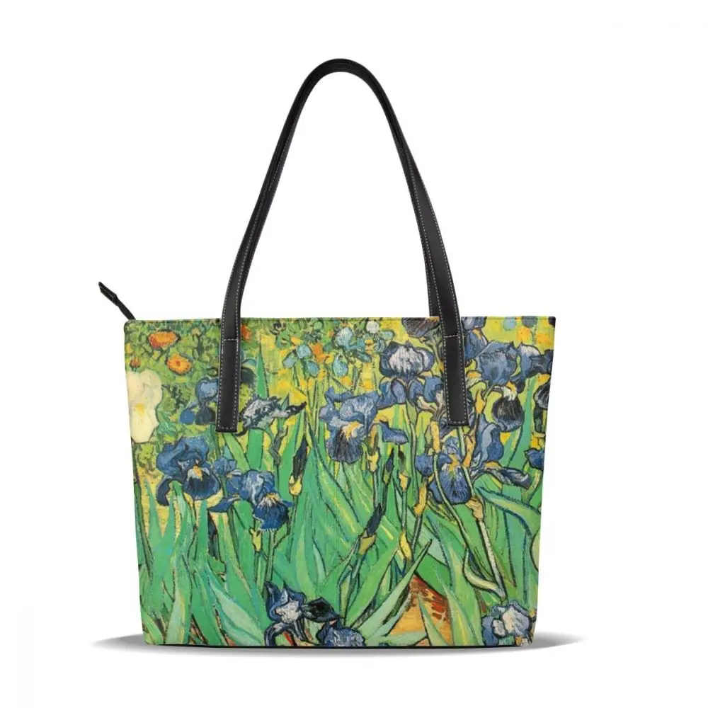 Van Gogh Handbag Van Gogh Top handle Bags Print Teen Leather Tote Bag ...