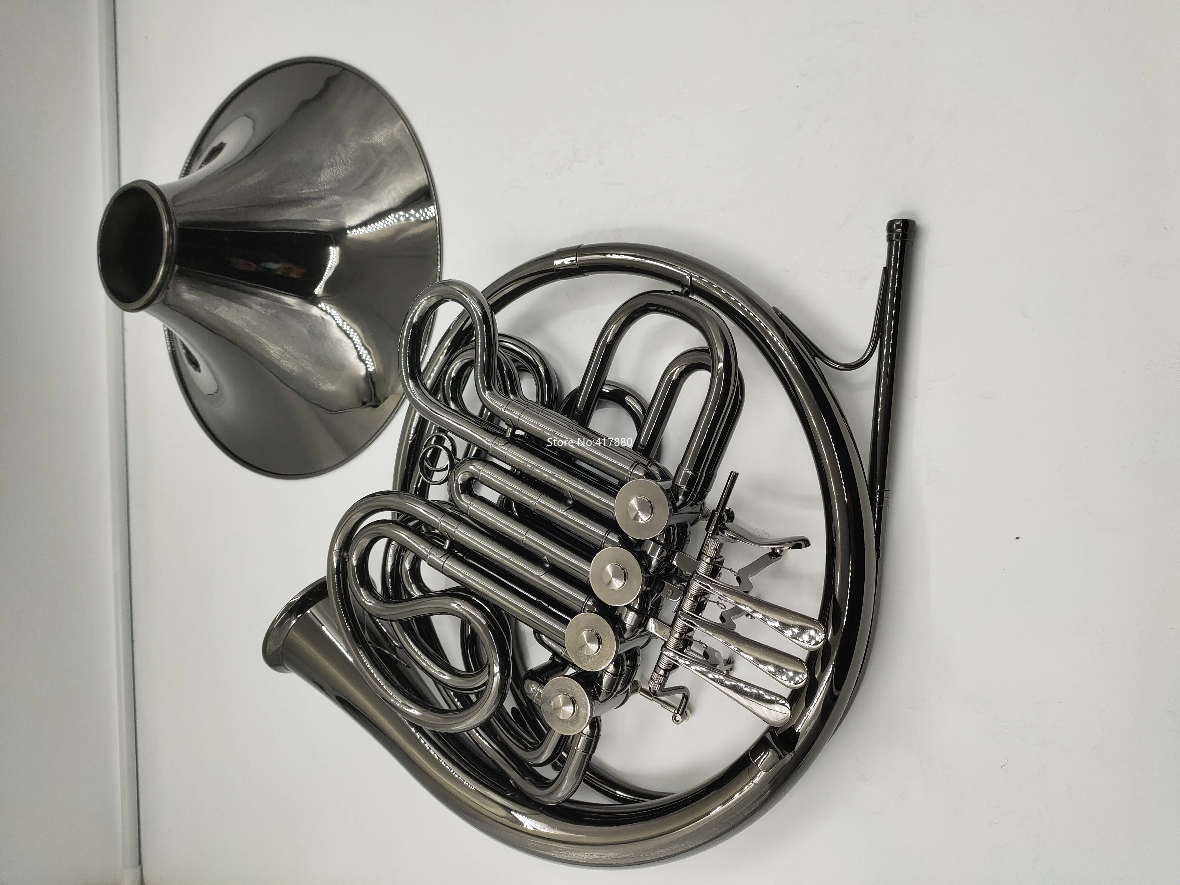 French Horn Black And White