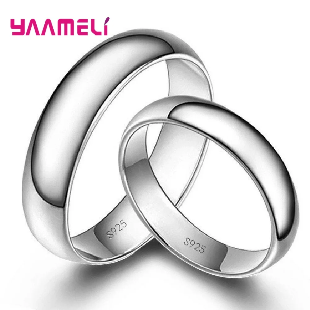 10pcs-Mixed-Simple-Smooth-925-Sterling-Silver-Women-Men-Wedding-Band ...