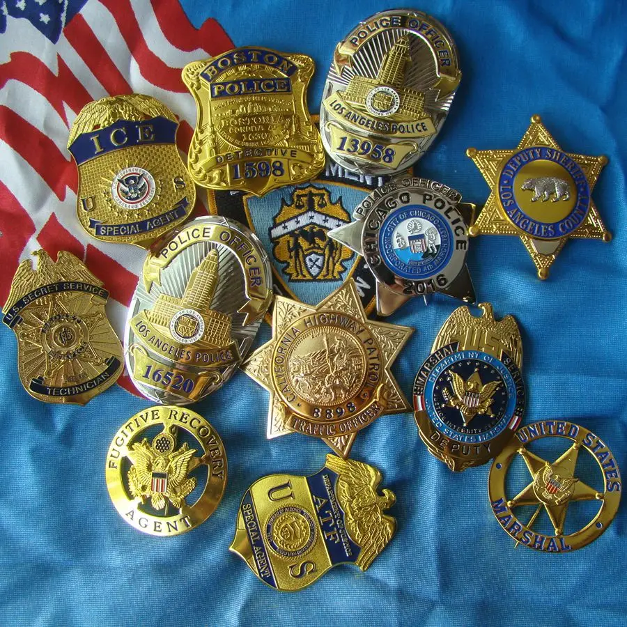 LAPD Police Badge #34821, Replica Badge, For Cosplay, Movie Prop, Stage ...