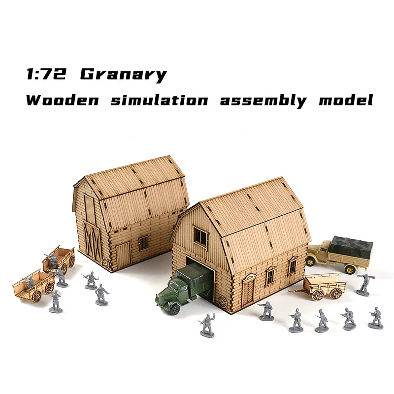 1-72-European-Granary-Model-Wooden-Assembly-Buidlding-Warehouse ...