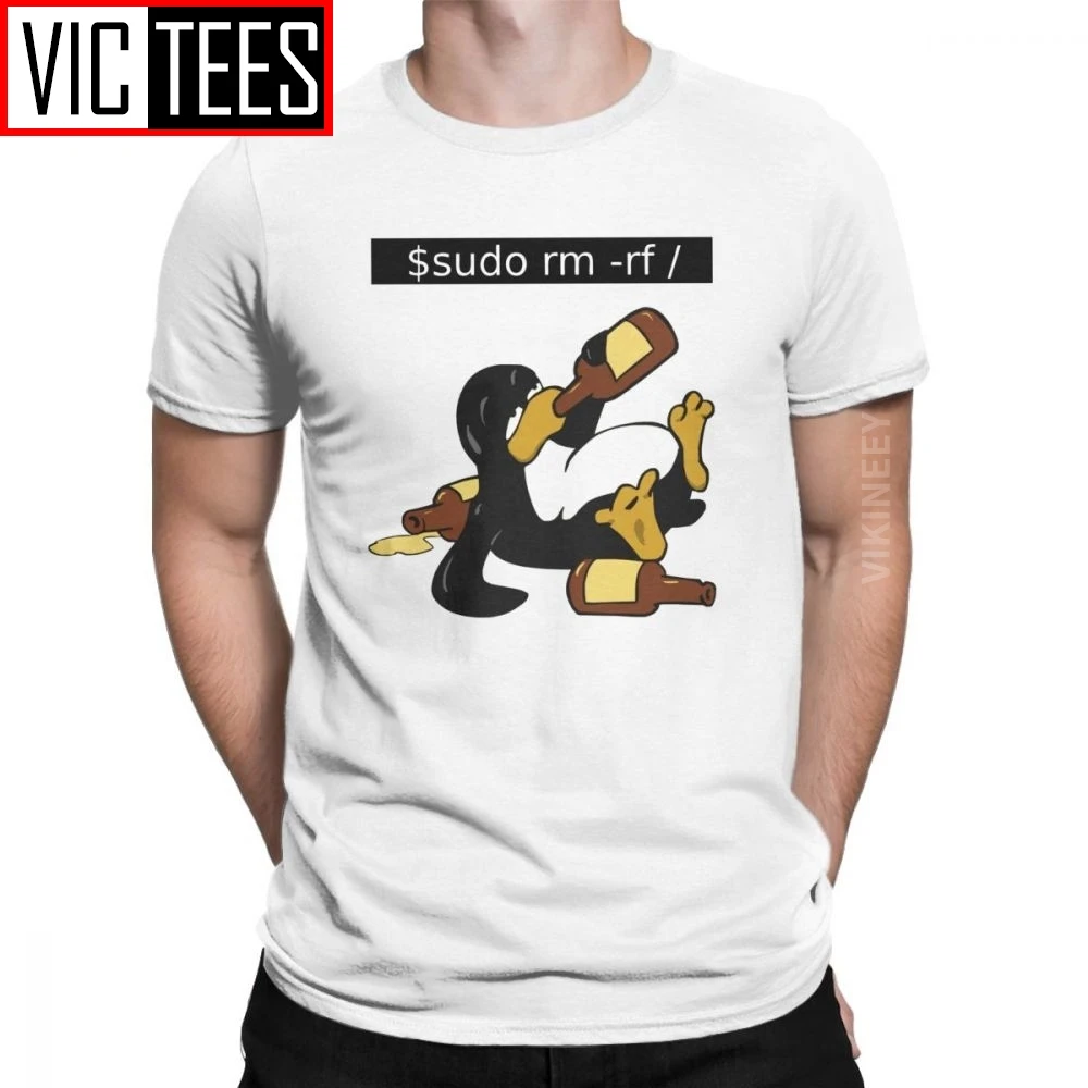 Awesome-Funny-Linux-Command-Funny-Tux-Tshirt-for-Men-Homme-100-Percent ...