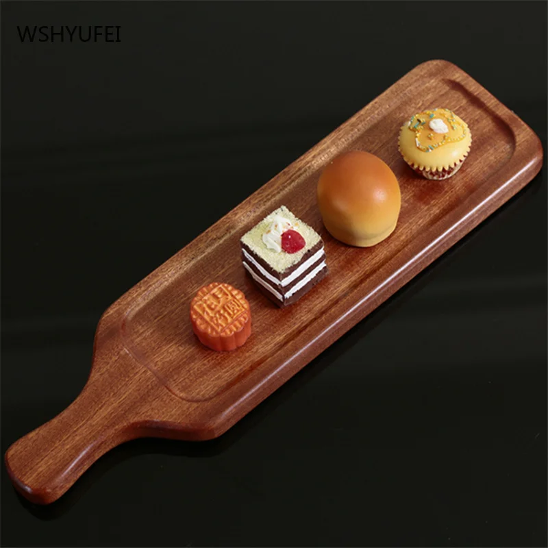 Imported Sapele Rectangular Pizza Steak Tray Korean Irregular Bread ...