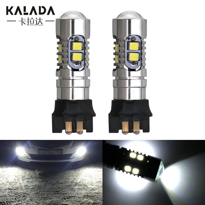 2x Pw24w Pwy24w Socket Car Led Bulbs Canbus Turn Signal Light Daytime ...
