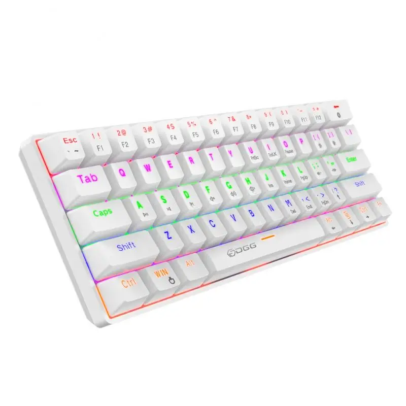 Mechanical Keyboard 61 Keys Mini Gaming Keyboard Blue Switch Color ...