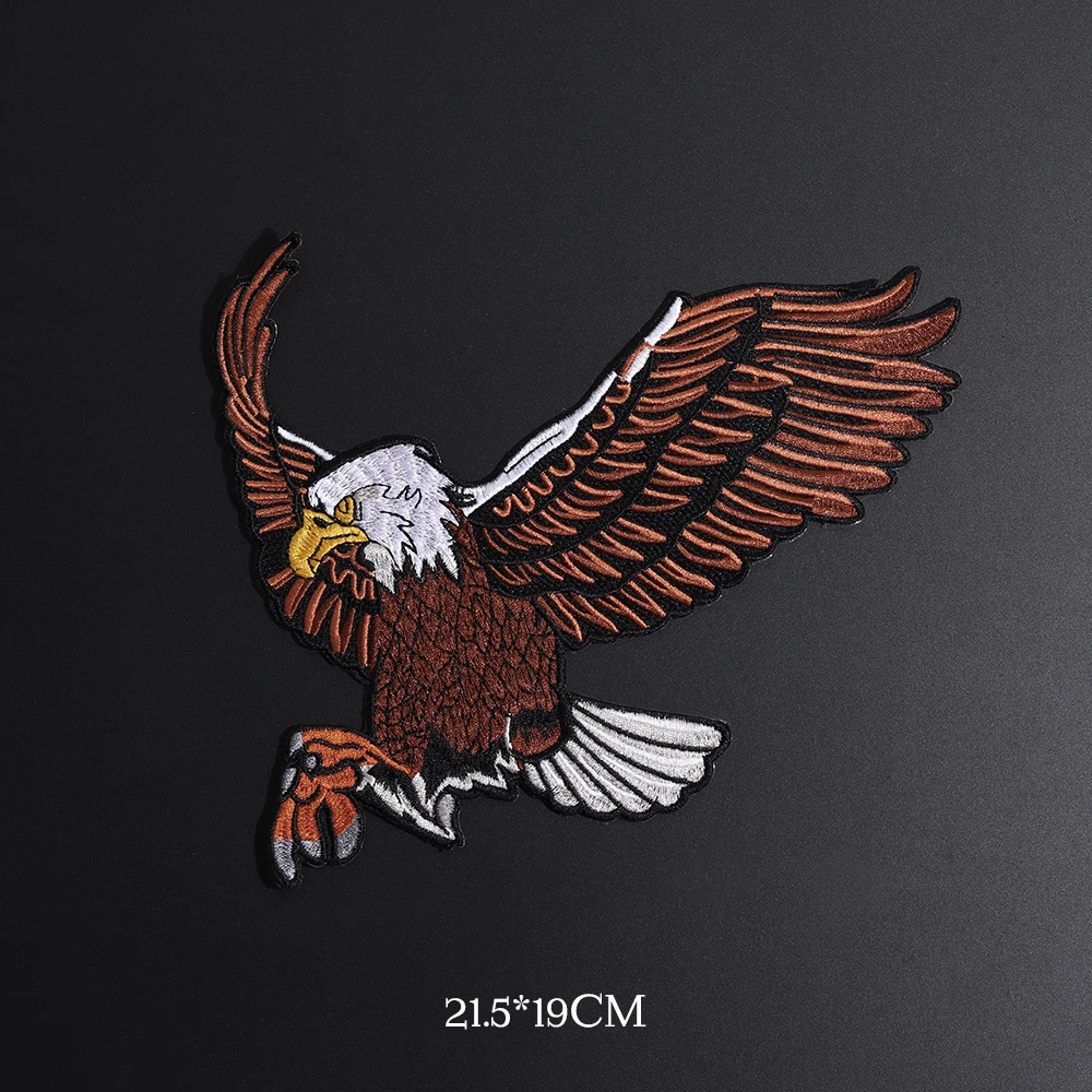 Eagle Embroidery Animal Stickers Bird Applique Sew On Coat Diy Craft ...
