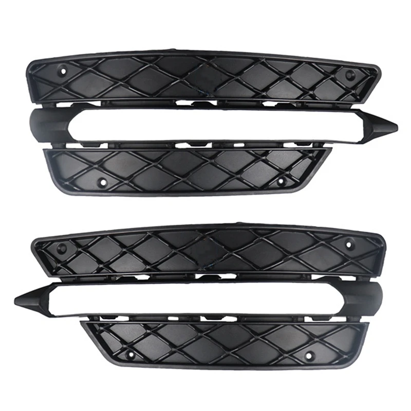 Car Front Bumper Grille Fog Lamp Cover Grille for Mercedes Benz W204 C ...