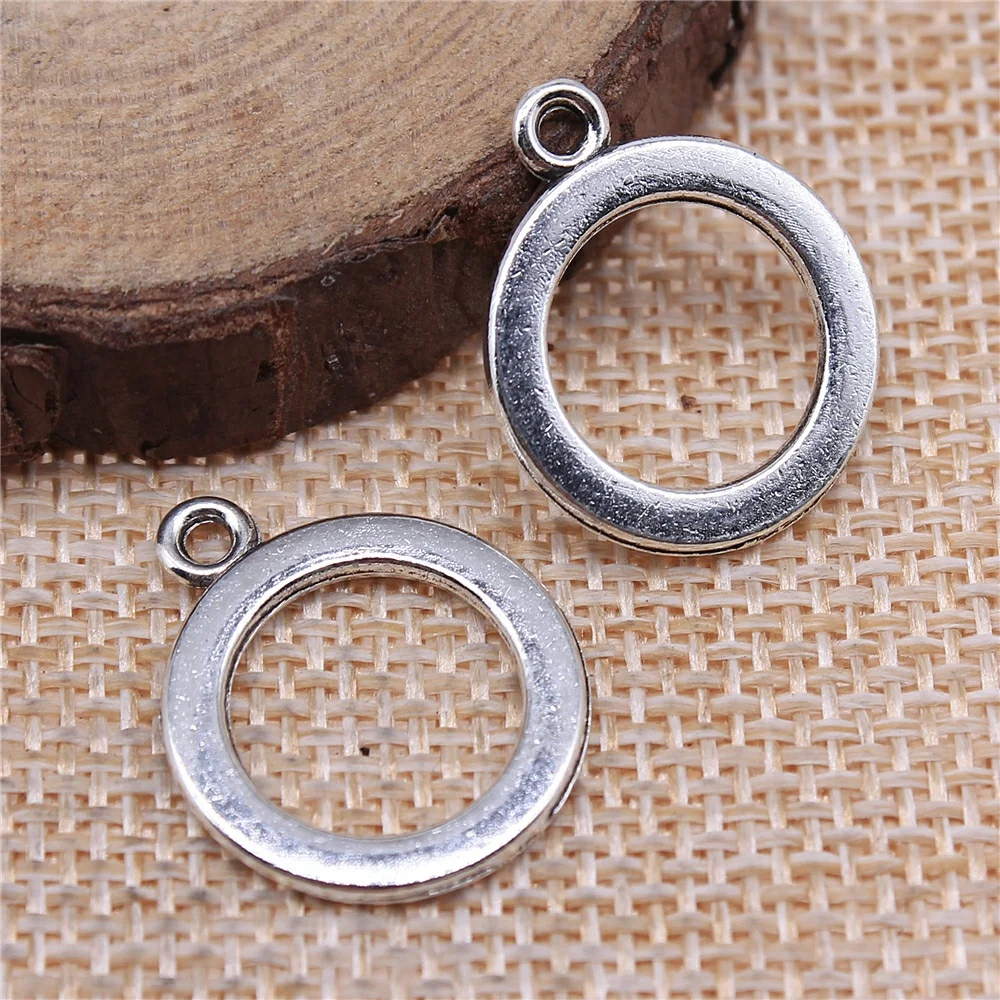 WYSIWYG-10pcs-22x18mm-Glossy-Circle-Charms-Pendant-For-Earring-Making ...
