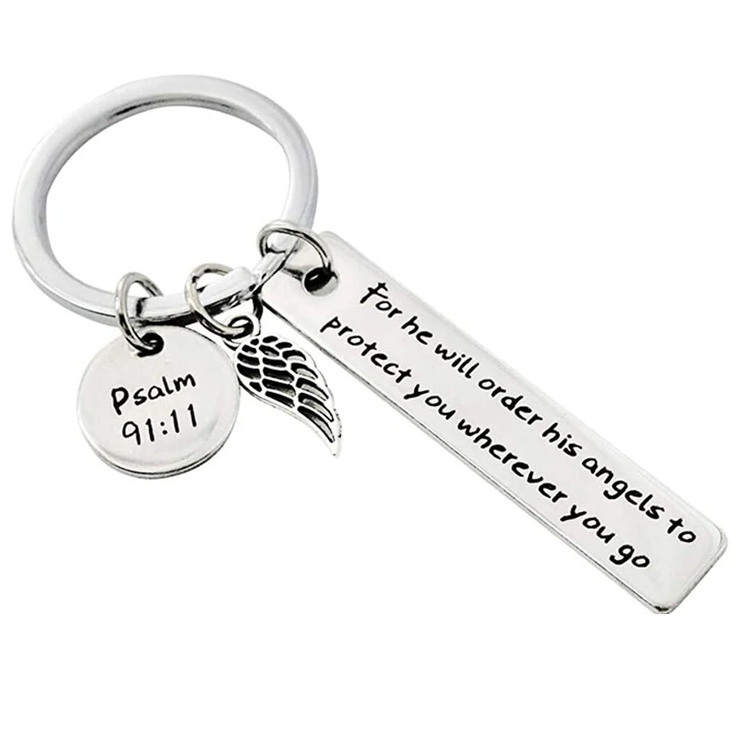 Christian-Gift-God-Keychain-for-he-Will-Order-his-Angels-to-Protect-You ...