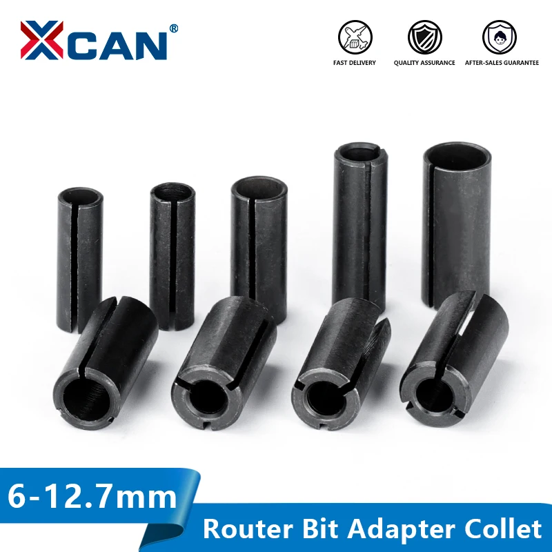 Xcan Router Bit Adapter Collet 6 6.35 8 10 12 12.7mm Cnc Milling Cutter ...