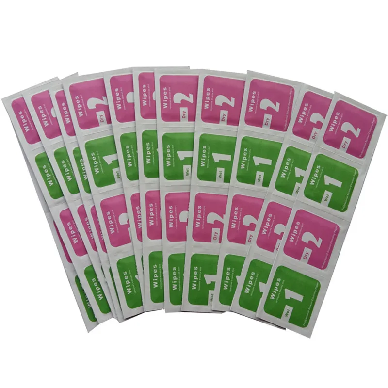 50PCS Dry Wet Wipes for Mobile Phone Smart Watch Tempered Glass Camera ...