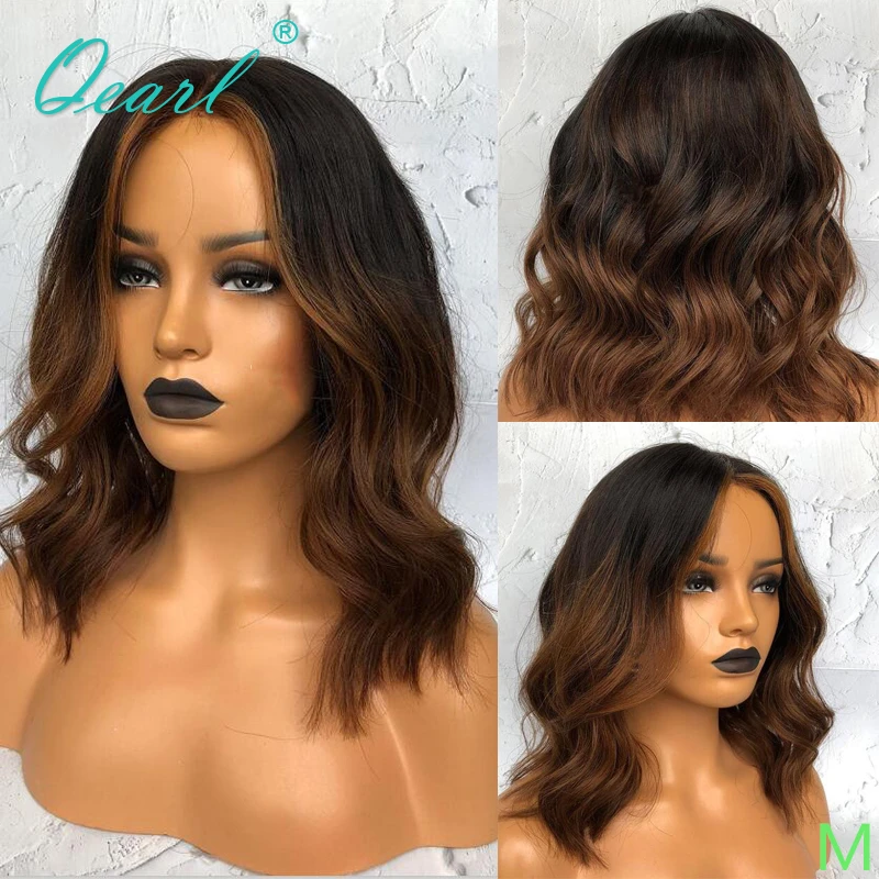 Short Bob Lace Front Wigs Ombre Human Hair 1b/brown Women - AliExpress
