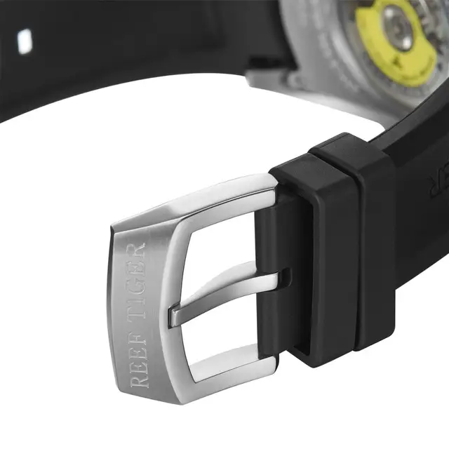 Reef Tiger/RT Top Brand Luxury Big Watch White Dial Mechanical ...