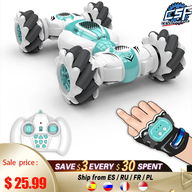 Mini-2-4GHz-4WD-RC-Stunt-Car-Remote-Control-Watch-Gesture-Sensor ...