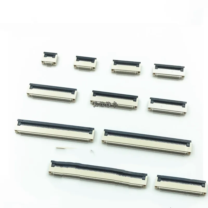 50pcs-FFC-FPC-Connector-0-5MM-1-0MM-Flat-Cable-PCB-Connector-SMD-SMT ...