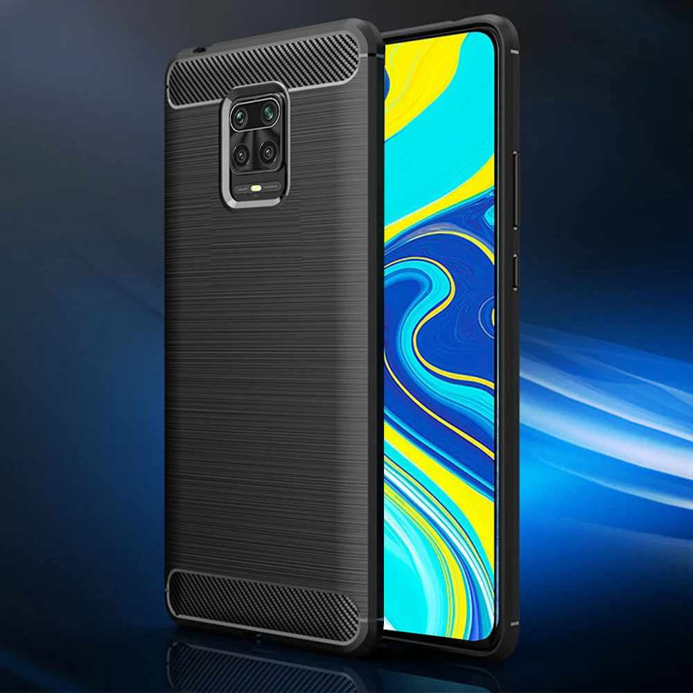 Funda de fibra de carbono para Xiaomi Redmi Note 9 s 9 s, carcasa de ...