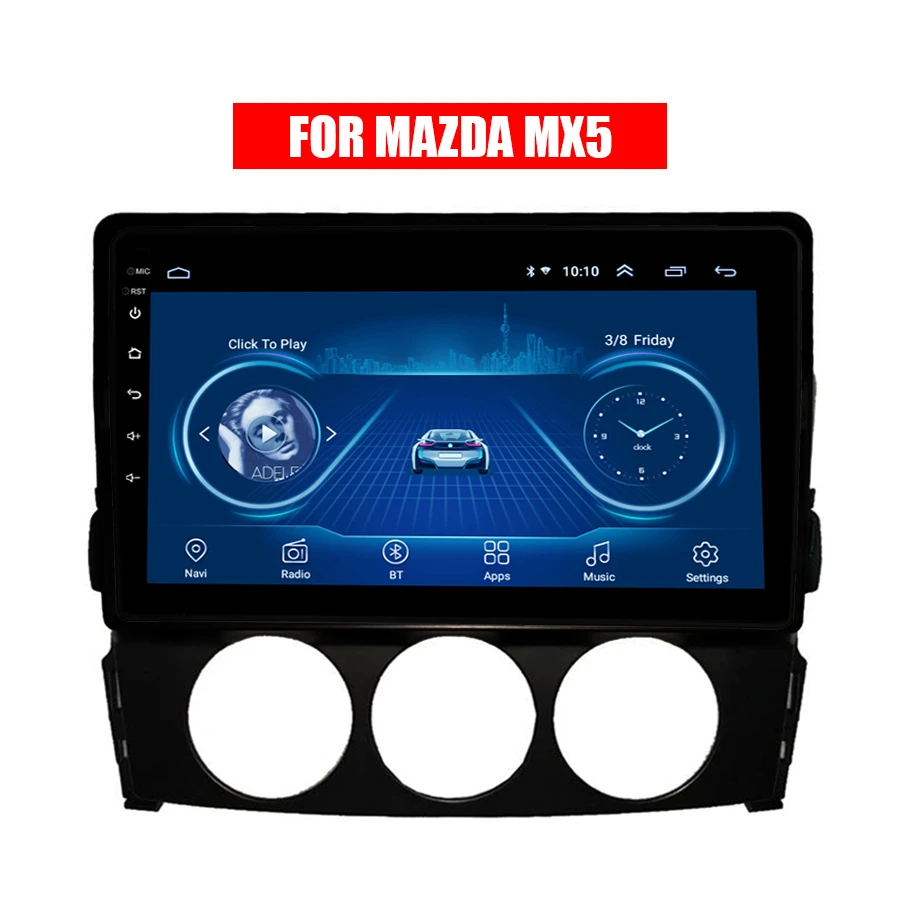For-Mazda-MX5-Android-10-2-Din-Car-Radio-Navigation-GPS-Bt-Multimedia ...
