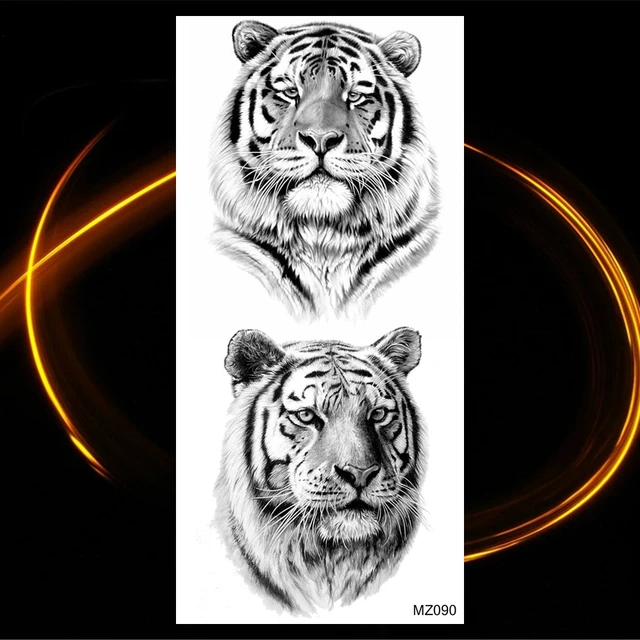 Half Man Half Tiger Face Drawing