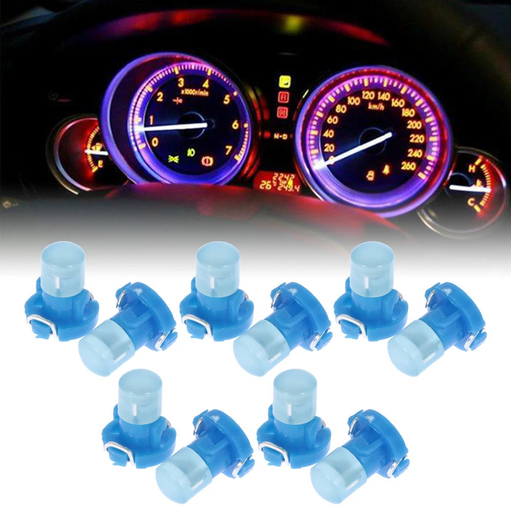 10 Pcs/lot Dc 12v Dashboard Lamp T3 Cob Wedge Led Car Instrument Light ...