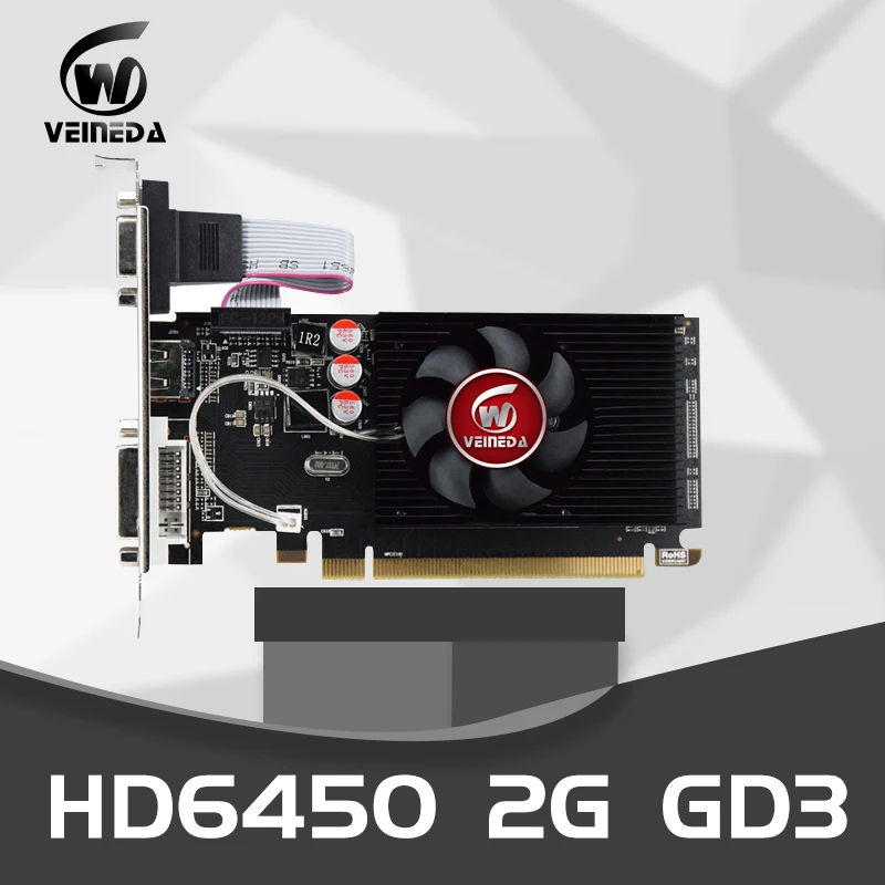 Veineda Graphics Cards Original Gpu Hd6450 2gb Ddr3 64bit Vga Video ...