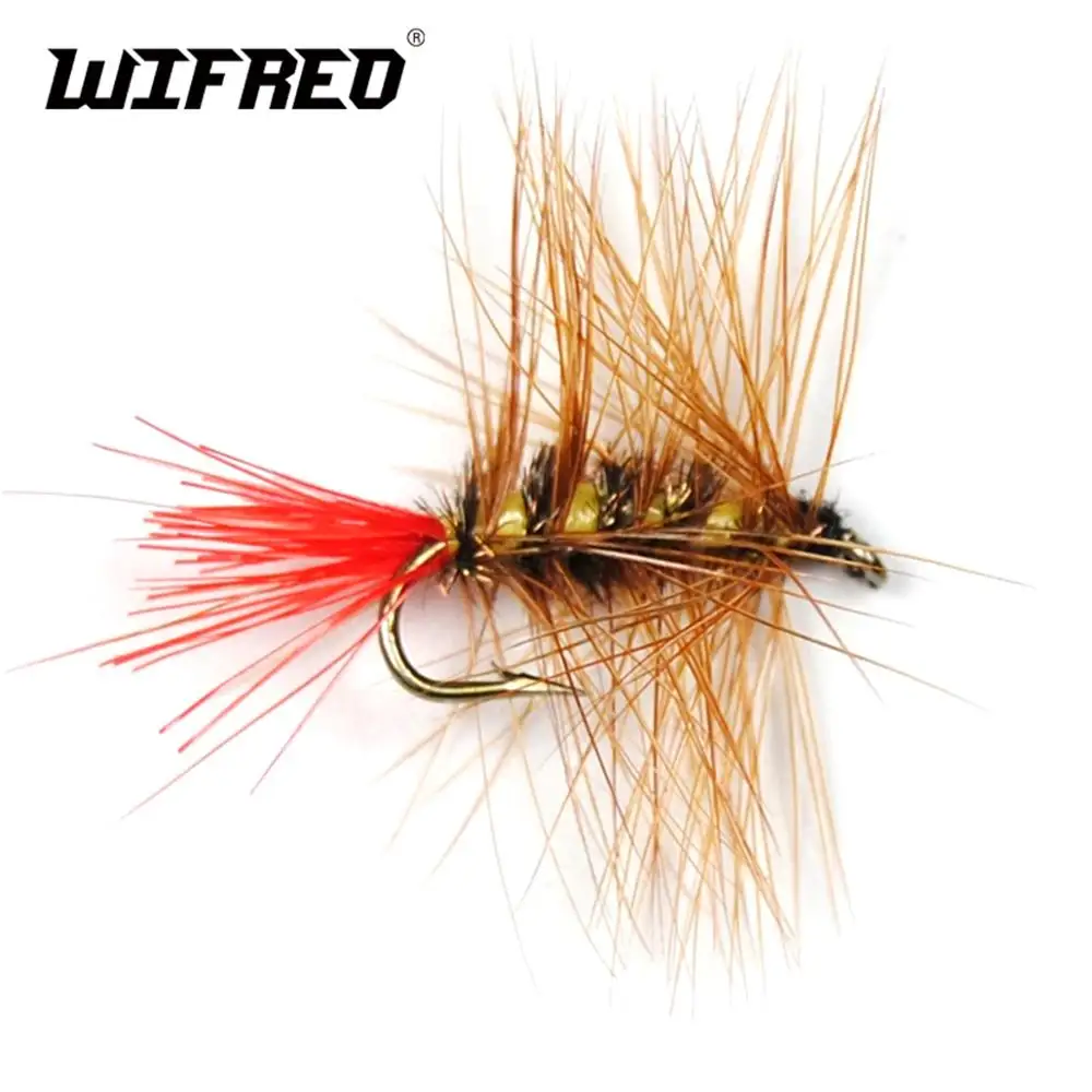 Wifreo 10PCS 12# Brown Nymph Bugger Woolly Worm Fly Fly Fishing Baits ...