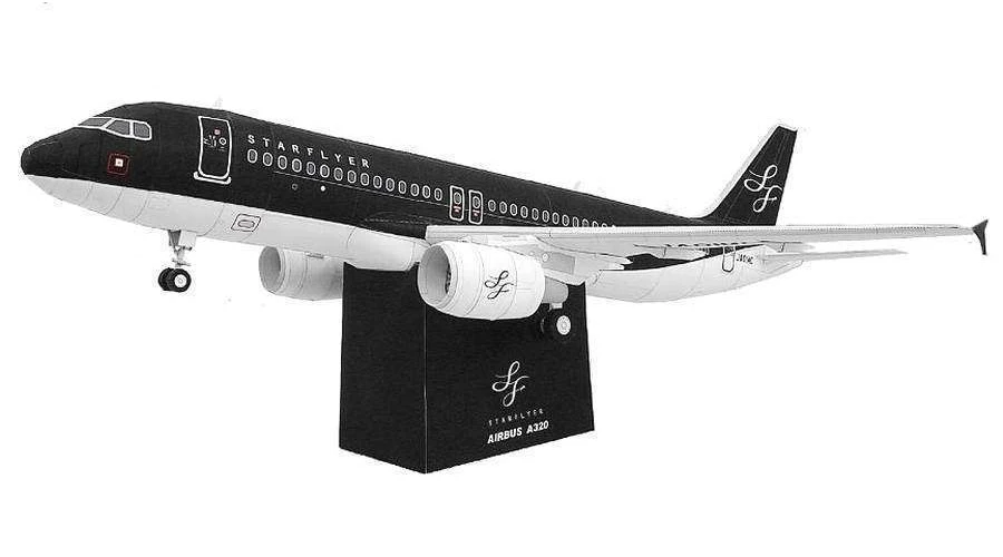 1:72 Starflyer Airplane Airbus A320 Paper Model Passenger Aircraft ...