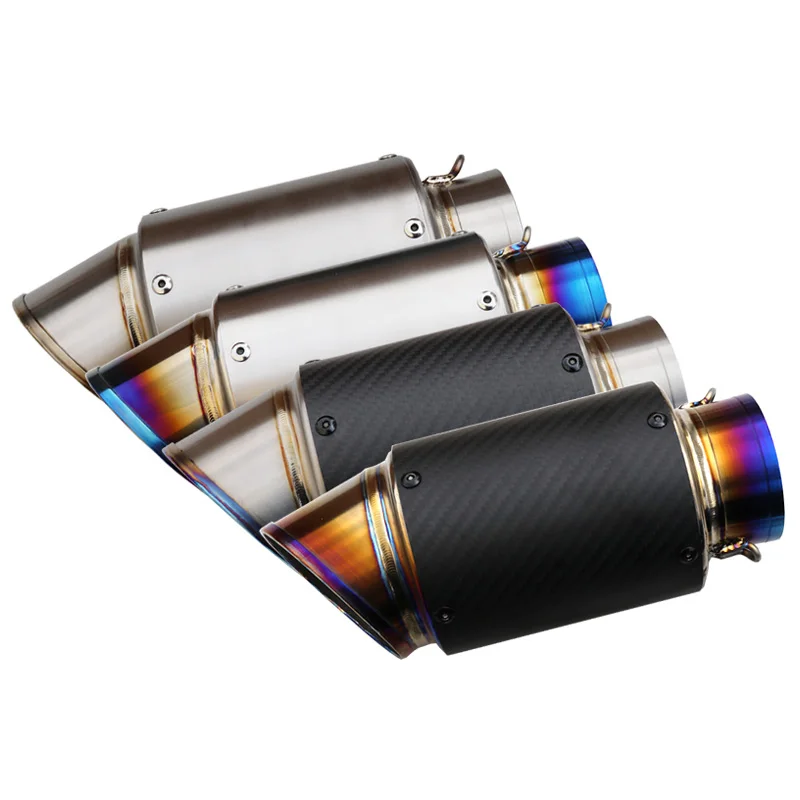 Inlet 51mm 61mm 63mm 65mm Customized Motorcycle Exhaust Muffler Pipe ...