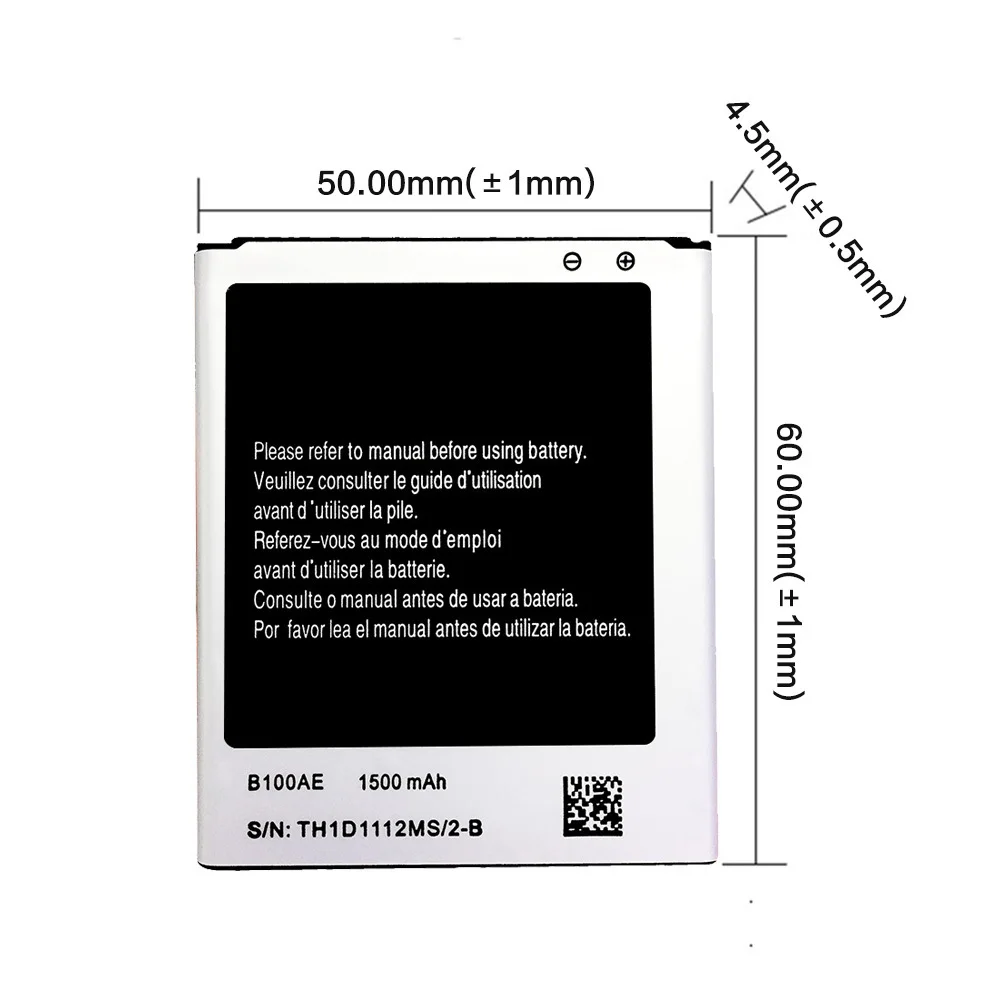 B100AE batería para SAMSUNG GALAXY Trend 2 GT S7898,S7270,S7392,S7390 ...