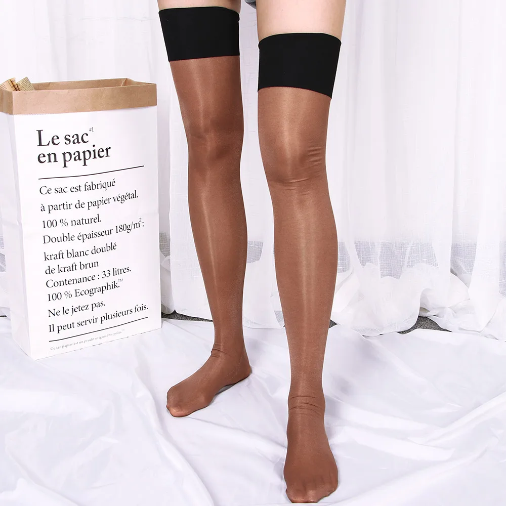 Bas,Collant Sexy brillant 30d pour femmes, 1 paire, haut de cuisse ...