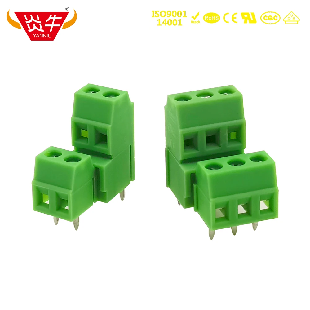 KF128A KF128B 3.81 2P 3P PCB evrensel vida TERMINAL blokları KF128HL ...