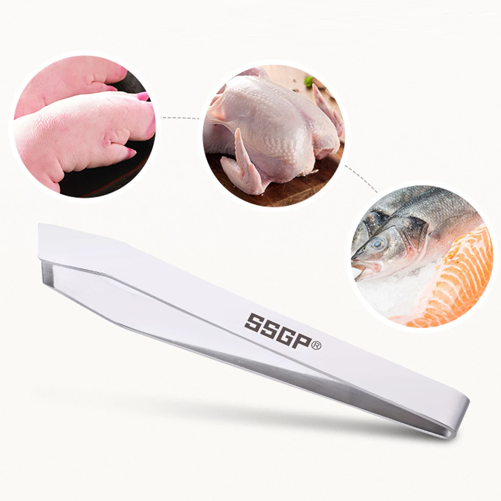 Pince à épiler en acier inoxydable, pince à épiler en os de poisson ...