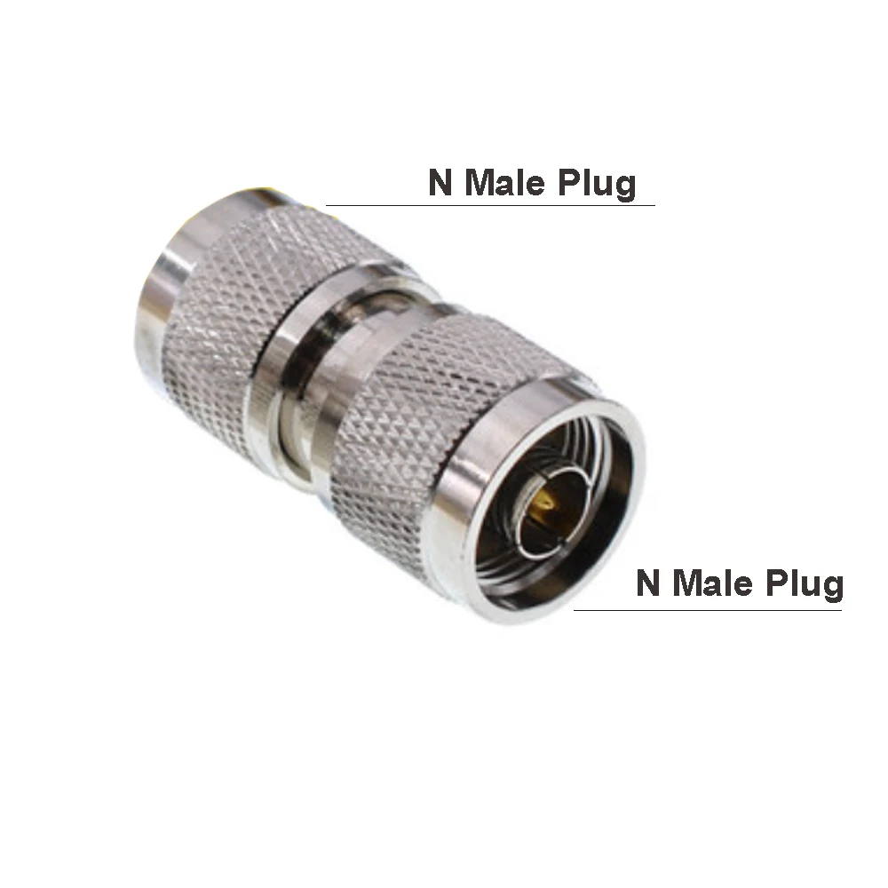 1pcs N T Male Plug To N Male Plug Straight N Type Adapter Rf Coaxial ...