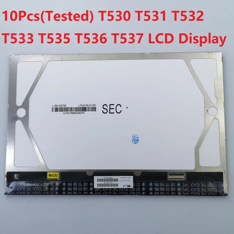태블릿 PC LCD 디스플레이 화면 교체 부품, 삼성 갤럭시 탭 4 10.1 T530 T531 T532 T533 T535 T536 T537 용 모니터, 10 개|테블릿 ...