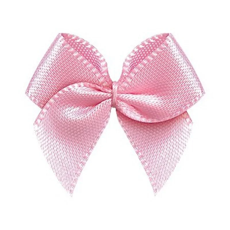 50pcs-Pink-Satin-Ribbon-Bows-Decoration-Bows-For-Craft-Packages-Small ...
