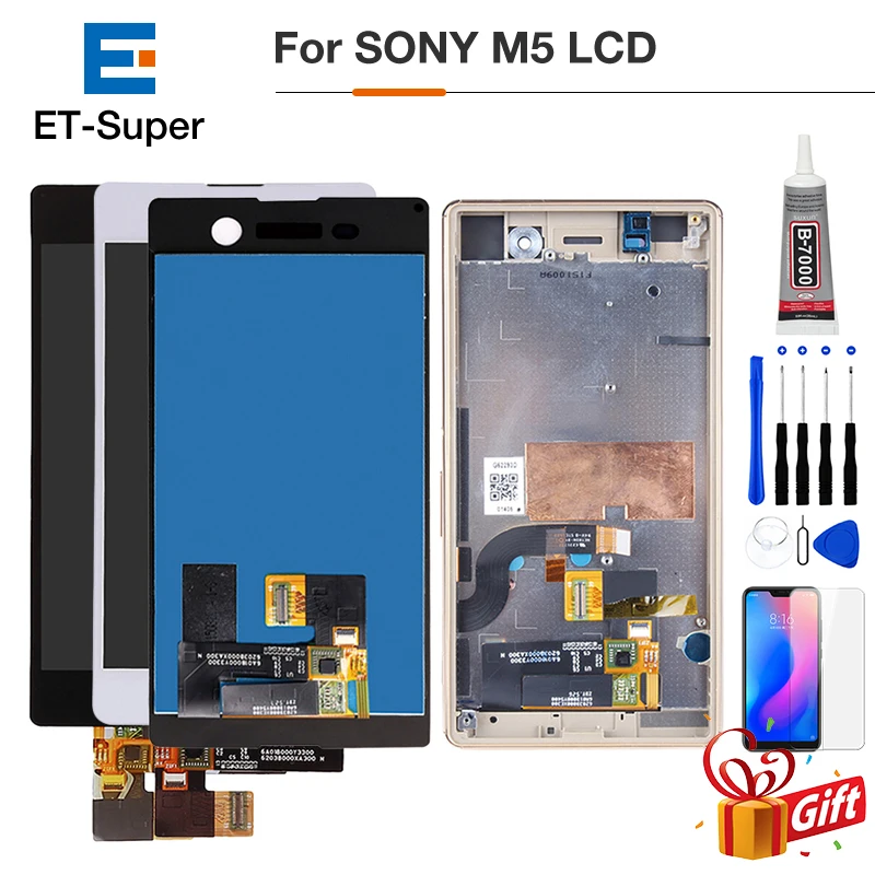 Original IPS Display For Sony Xperia M5 LCD Touch Screen Digitizer Assembly For Sony M5 Dual ...