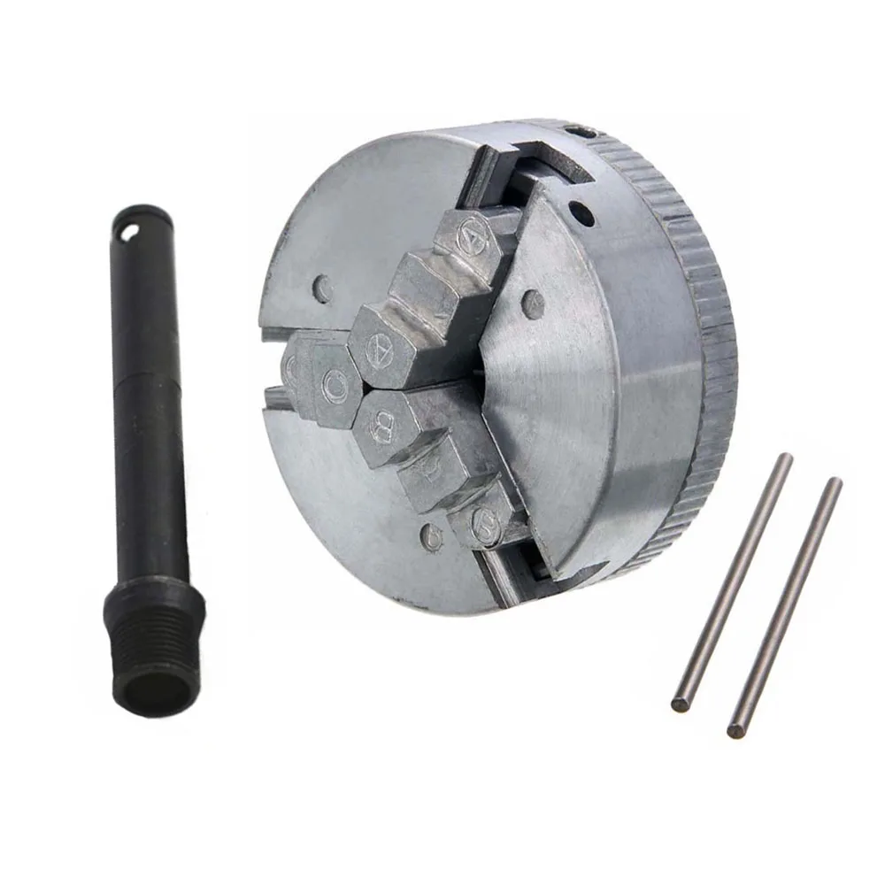 Z011 Mini Drill Chuck Zinc Alloy Manual Self-Centering Metal 3-Jaw ...
