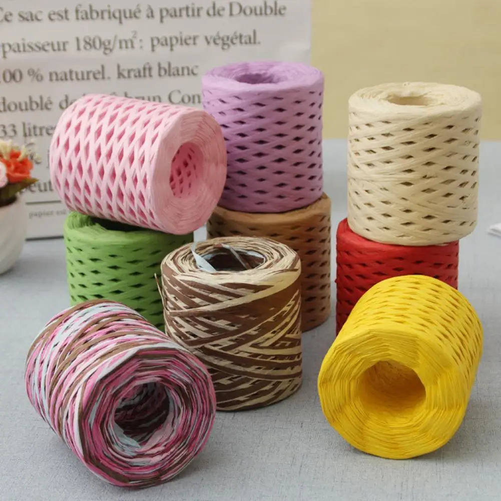 DIY Craft Paper String Colorful - 80 Meter Roll, 6 Colors, For Gift ...