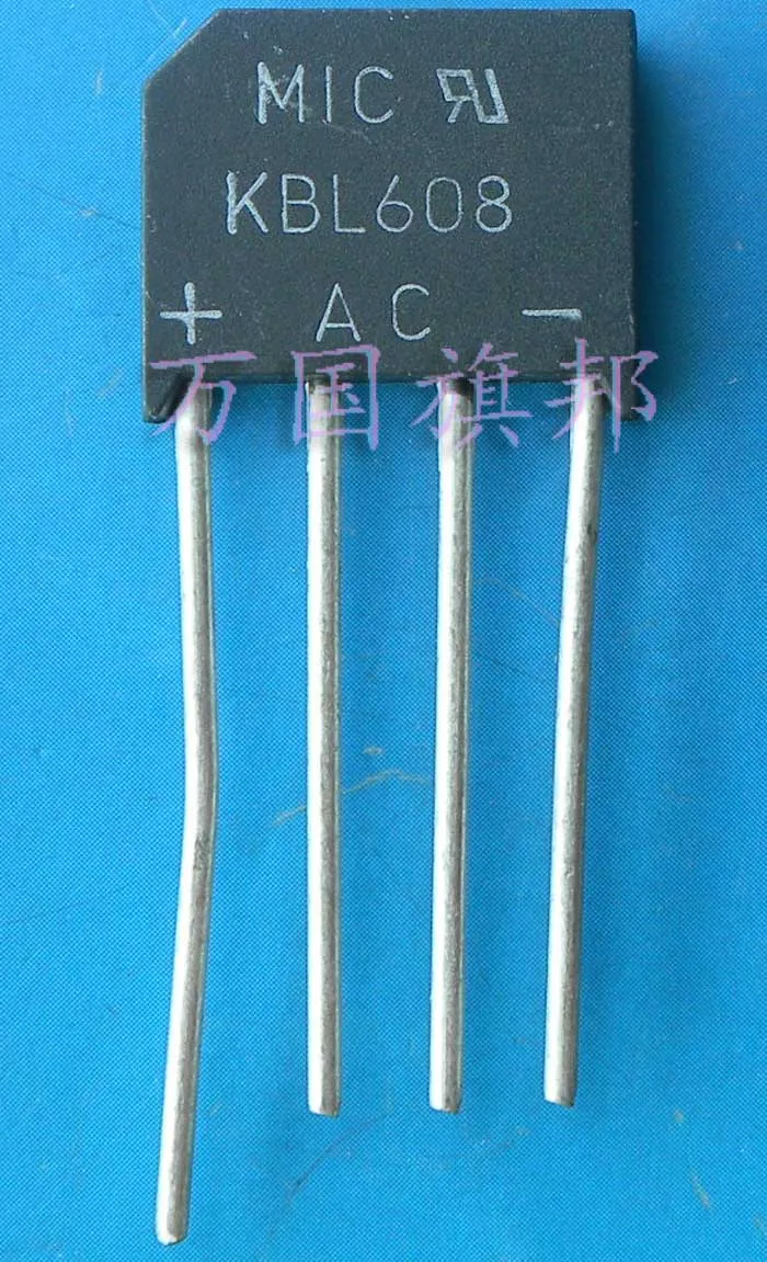Free Delivery. The rectifier bridge pile KBL608 800 v 6 a flat bridge ...