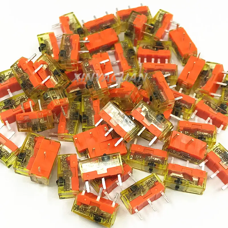 200Pcs New TTC dustproof gold mouse micro switch 3pin gold alloy ...
